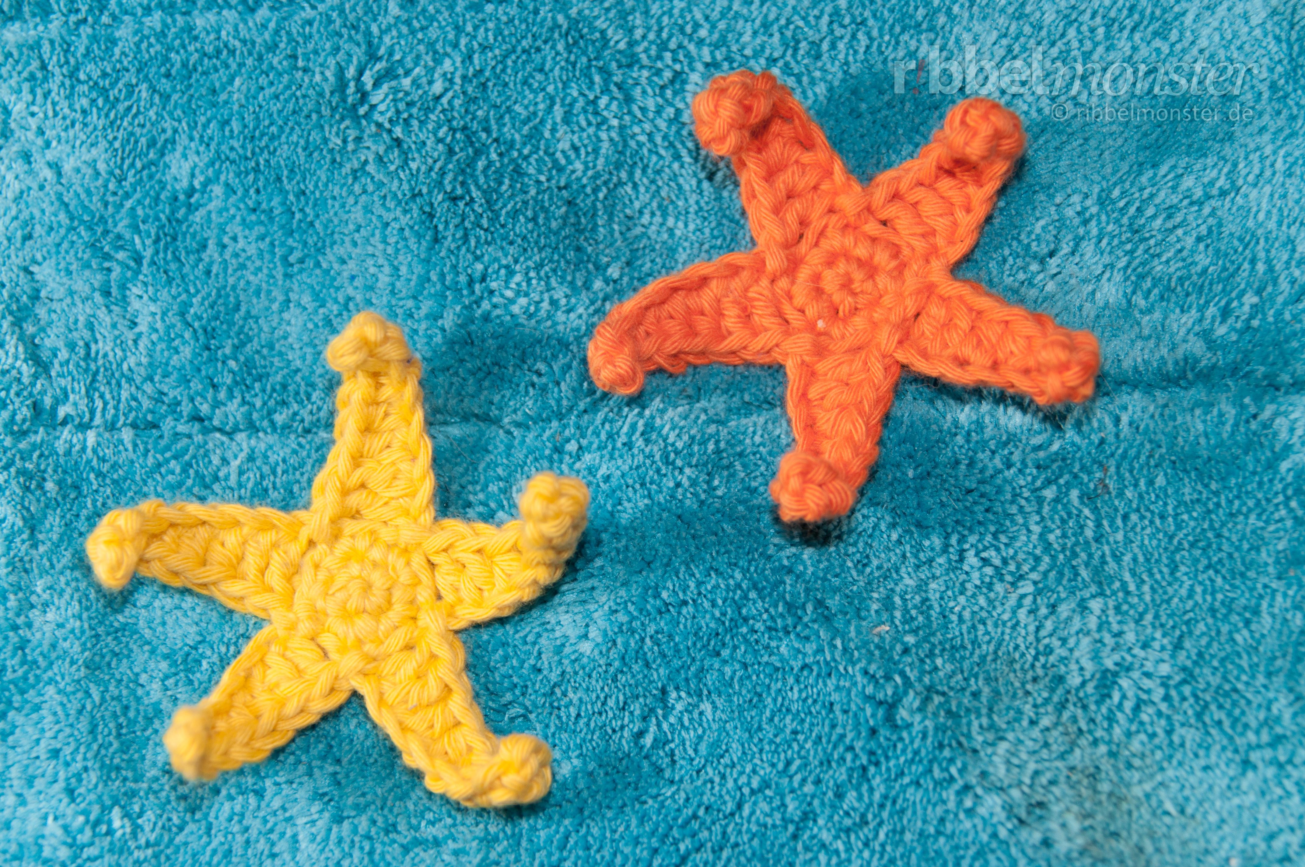 Crochet Starfish - premium & free patterns - Ribbelmonster